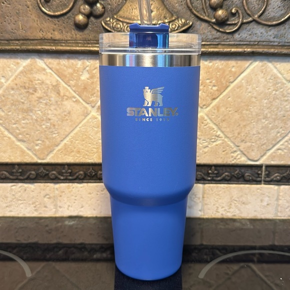 Stanley | Kitchen | 3 Ounce Blue Stanley Cup With Straw | Poshmark